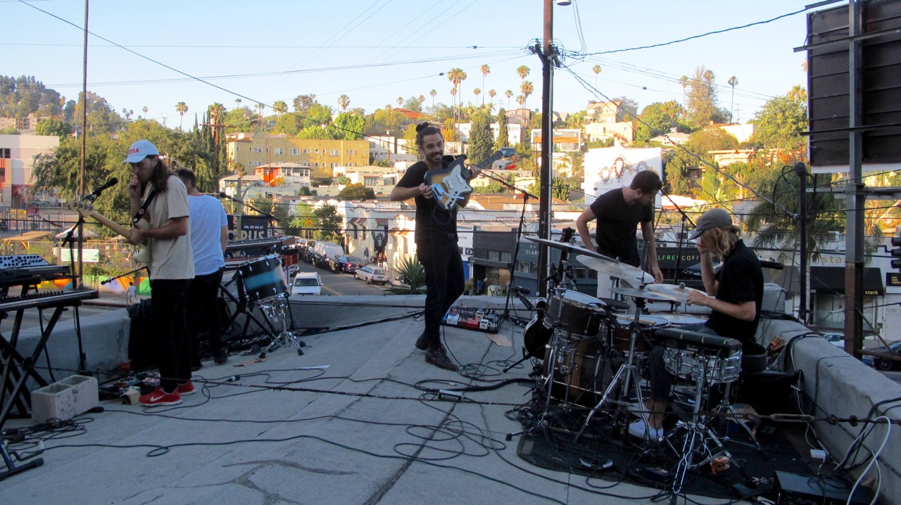 Local Natives stage guerilla show on a Silver Lake rooftop — and it ...